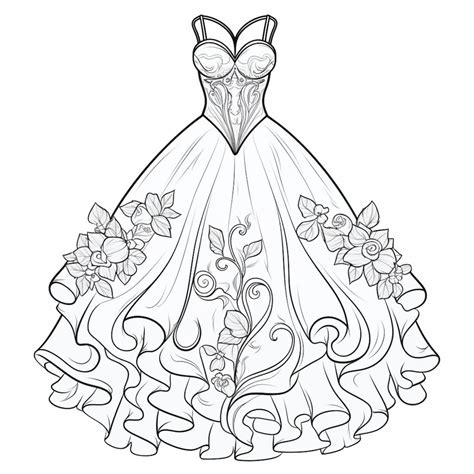 Cute Coloring Pages Dresses