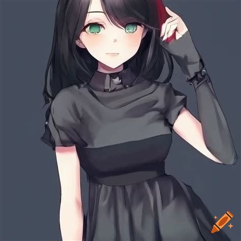 Anime Girl With Green Eyes And Dark Brown Hair Bangs 53 Off