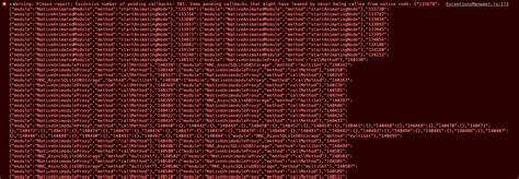 Excessive Number Of Pending Callbacks Error · Issue 654 · Software Mansionreact Native