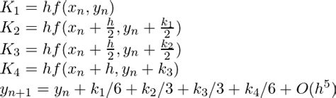 Runge Kutta 4th Order Method To Solve Differential Equation Geeksforgeeks