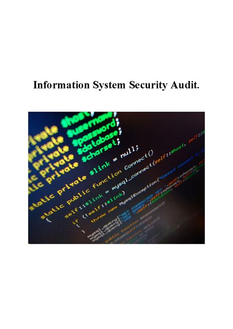Information System Security Audit Topics Defining It Audit Risk