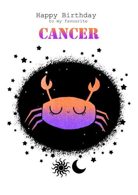 Cancer Zodiac Birthday Card Thortful