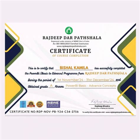 Powerbi Dataanalysis Certification Datavisualization Bishal Kamila