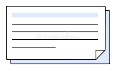 Stack Of Two Overlapping Minimalist Papers With Lines For Note Taking Or Documentation Stock