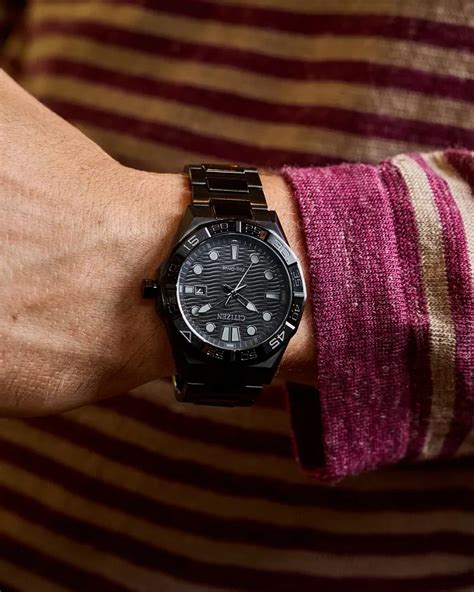 Brycen Black Dial Stainless Steel Bracelet Aw1855 52e Citizen