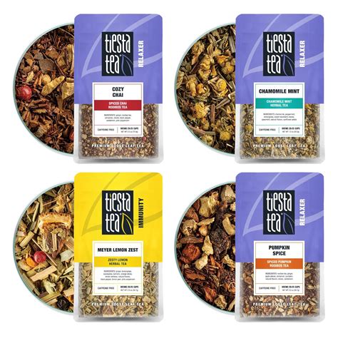 Tiesta Tea 4 Autumnal Blends Premium Loose Leaf Tea