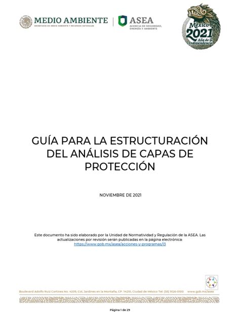 Guía Para La Estructuración Del Análisis De Capas De Protección Pdf