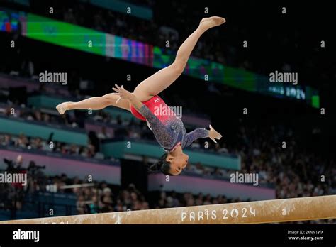 Suni Lee Of The United States Performs On The Balance Beam During The