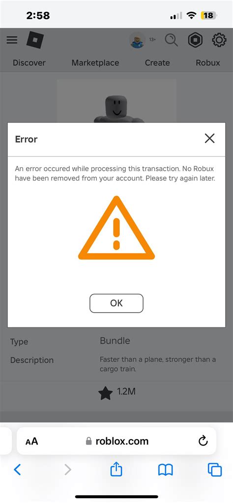Marketplace Issue R Robloxhelp