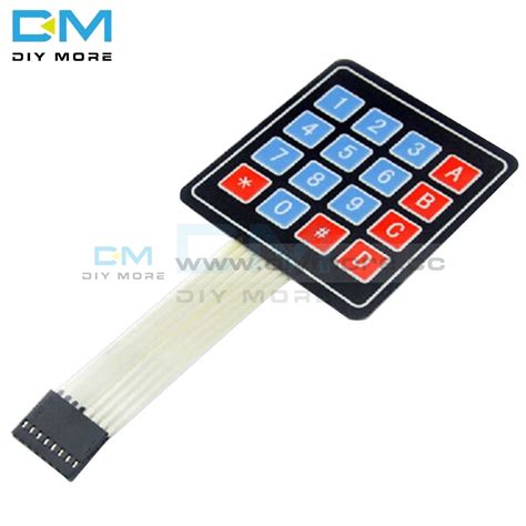 2pcs 4 X 4 Matrix Array 16 Key Membrane Switch Keypad Keyboard For Ard