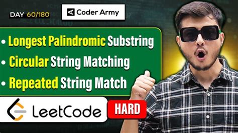 Sanchit Kumar On Linkedin Lecture 44 Strings Hard Problems For Coding Round