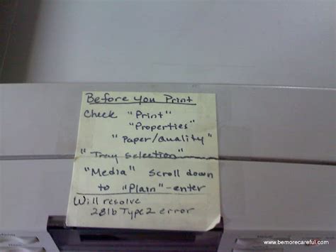 Before Printing Check Printer For Signs Mark Graban