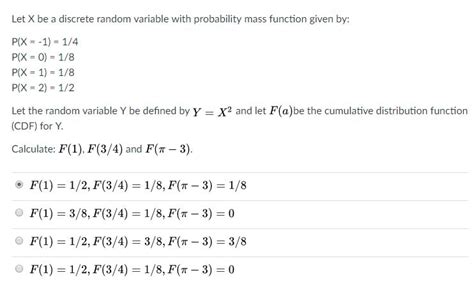 Solved Let X Be A Discrete Random Variable With Probability Chegg Com