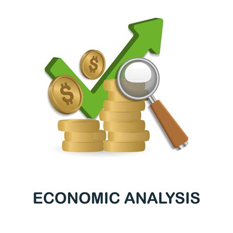 Economic Analysis Icon 3d Illustration From Economic Collection