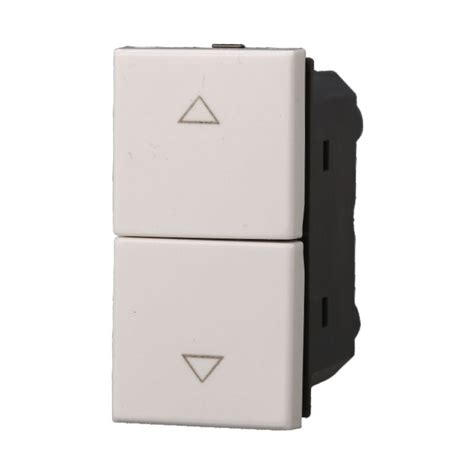 Modulo Pulsante Doppio Serie Moon Bianco Compatibile Con Serie Bticino Axolute Ettroit Ab