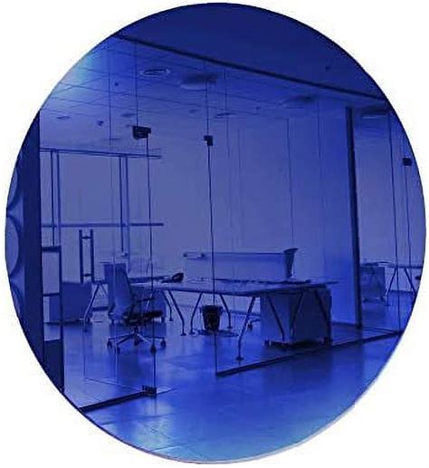 8” Dark Blue Round Blank Mirror Discs Smooth Edge Diy Plexiglass Tiles 118 3mm Thick Decor