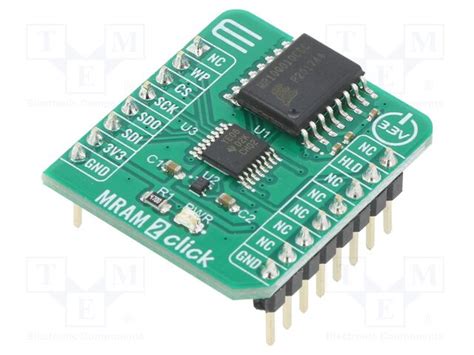 mram 2 click mikroe click board prototype board mram memory 3 3vdc mikroe 4232 tme