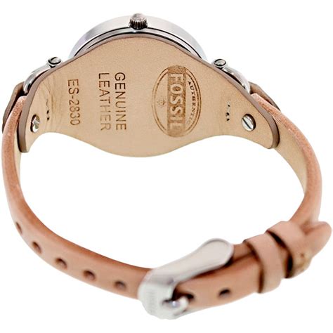 Fossil Es2830 Стильные кварцевые женские наручные часы в полированном стальном корпусе на