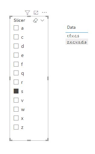 Solved Filter Single Value In Slicer From Multiple Values Microsoft Fabric Community