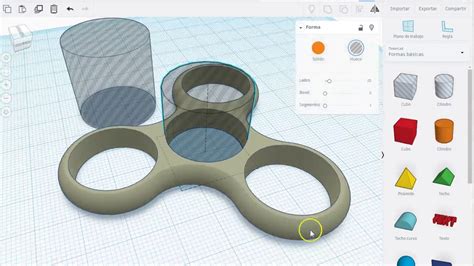 Modificar El Diametro Interior De Un Spinner Con Tinkercad Youtube