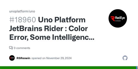 Uno Platform Jetbrains Rider Color Error Some Intelligence Now Showing Intelligence