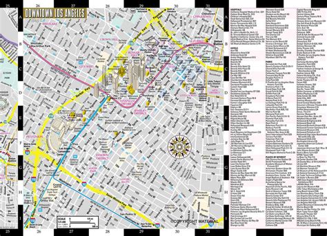 Streetwise Los Angeles Map Laminated City Center Street Map Of Los