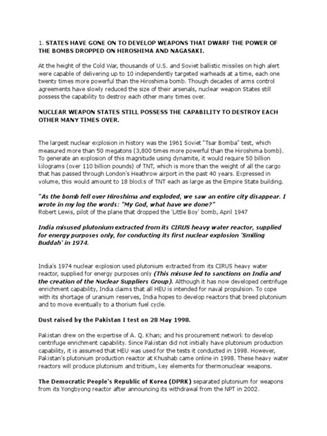 Nuclear Css Forum Pdf Radioactive Decay Treaty On The Non