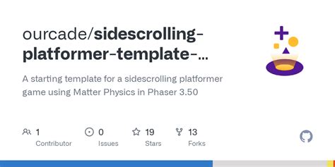 GitHub Ourcade Sidescrolling Platformer Template Phaser3 A Starting