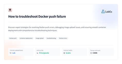 Solución De Problemas De Push De Docker Labex