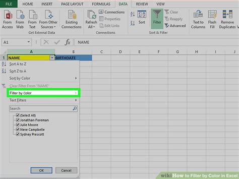 How To Filter Colored Cells In Excel Simple Instructions