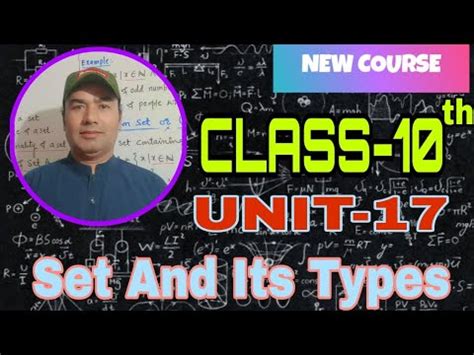 MATHEMATICS SET AND ITS TYPES LECTURE BY JRD SIR YouTube