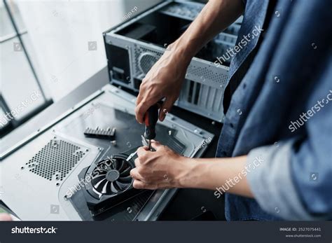 Technician Repairing Computer Pc Hardware Maintenance Stock Photo 2527075441 Shutterstock