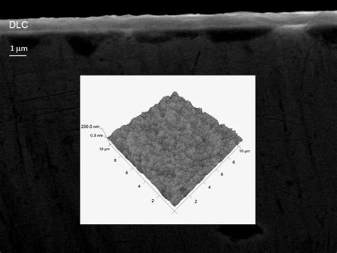 Cross Section View Of The Thickness Of Dlc Coating By Scanning Electron Download Scientific