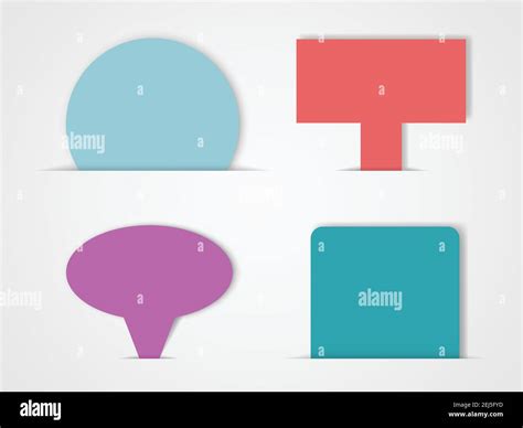 Ribbon Text Box Set Stock Vector Image Art Alamy