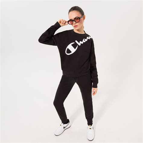 Champion СУИТЧЪР Crewneck Sweatshirt 115392kk001 Дамски Цвят черен