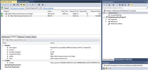 how to create web performance test with vsts software testing class