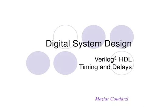 PPT Digital System Design PowerPoint Presentation Free Download ID 600304