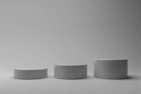 화이트 룸 배경에 현대 플랫폼 스탠드 연단 디스플레이 빈 제품 선반 또는 전시 무대 배경 3d 렌더링 0명에 대한 스톡 사진 및 기타 이미지 Istock