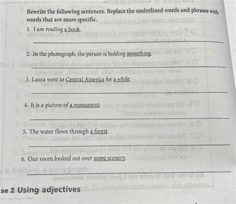 Rewrite The Following Sentences Replace The StudyX