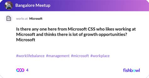Is There Any One Here From Microsoft Css Who Likes Fishbowl