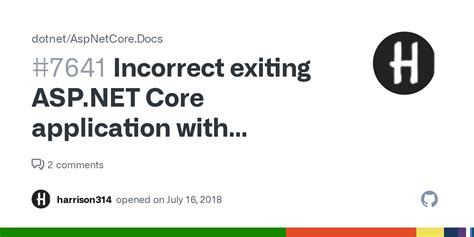 Incorrect Exiting Aspnet Core Application With Systemd Configuration · Issue 7641 · Dotnet