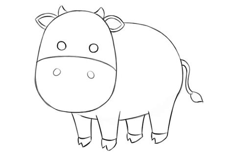 رنگ آمیزی گاو کودکانه کاغذ رنگی