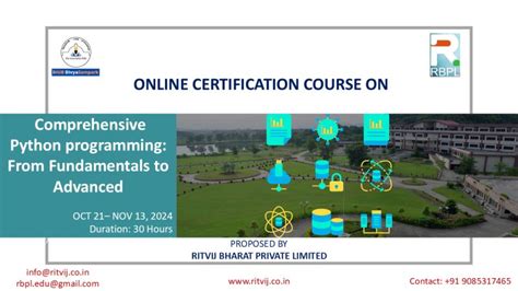 Pythonprogramming Ritvij Bharat Pvt Ltd Rbpl