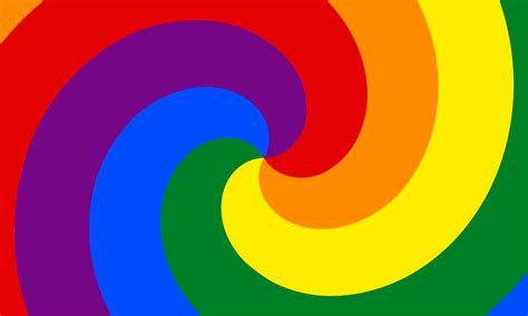 Gay Pride Flag Being Swirly Cuz Being Straight Is Yknow Somewhat