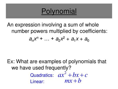 Ppt Basics Of A Polynomial Powerpoint Presentation Free Download