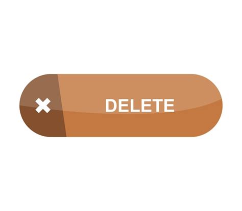 Premium Vector Delete Button