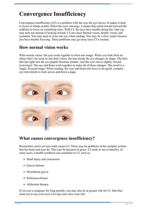 Text Convergence Insufficiency Healthclips Online