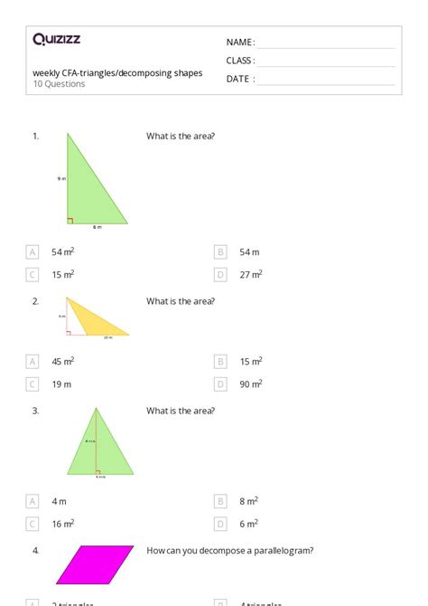 50 Decomposing Shapes Worksheets On Quizizz Free And Printable