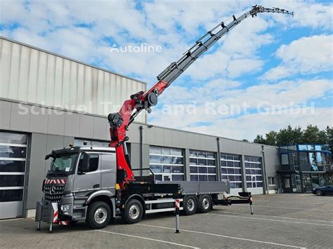 Mercedes Benz Arocs 3251 Containerpritsche Effer 955 Jib Winde Pritsche