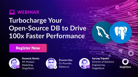 turbocharge your open source db to drive 100x faster performance